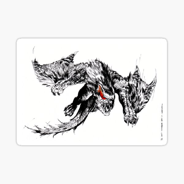 Nargacuga Sticker For Sale By Dangerlady Redbubble