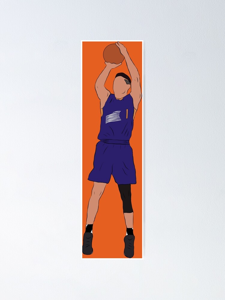 "Devin Booker Jumpshot" Poster for Sale by RatTrapTees | Redbubble