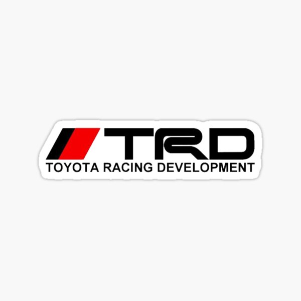 "best black TRD toyota racing development logo" Sticker for Sale by ...
