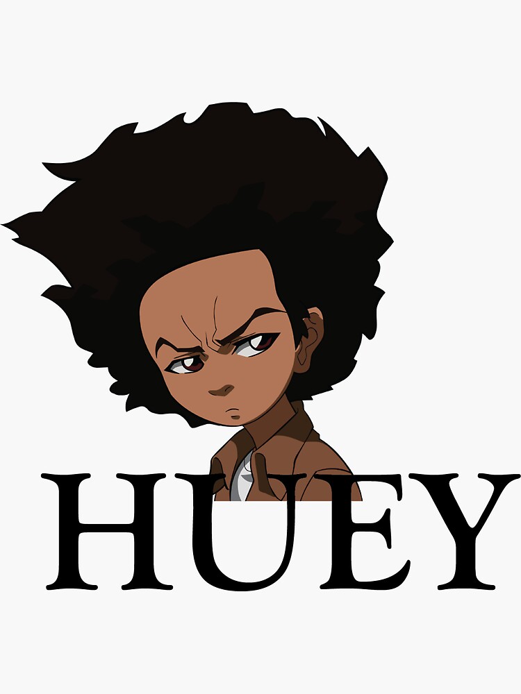 "Huey Freeman- The Boondocks" Sticker for Sale by sibi0502 | Redbubble
