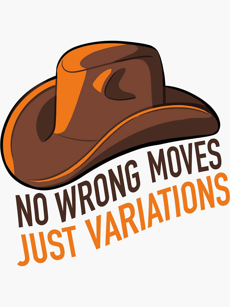 "No wrong moves" Sticker for Sale by Marker-stains | Redbubble