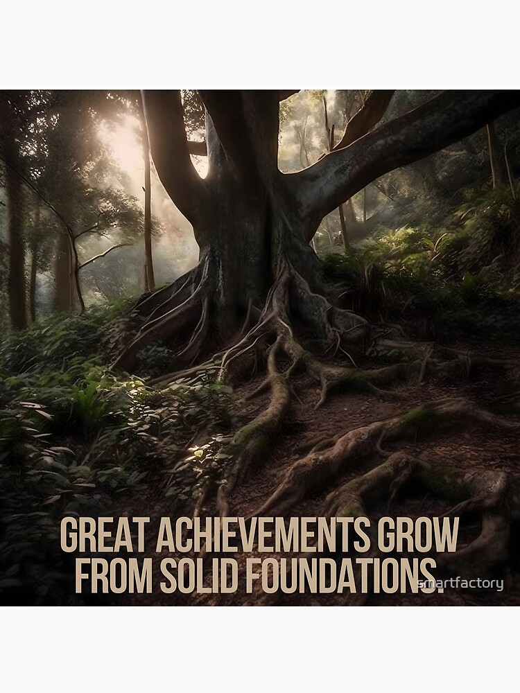 "Rooted in Success - Inspiring Wall Art" Poster for Sale by ...