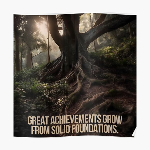 "Rooted in Success - Inspiring Wall Art" Poster for Sale by ...