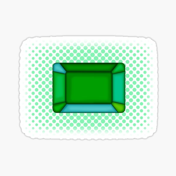 "Emerald Gem " Sticker for Sale by Blackmoonrose13 | Redbubble