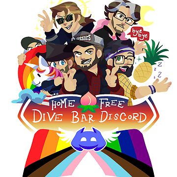 "Home Free Dive Bar Discord Logo" Sticker for Sale by ajichees | Redbubble