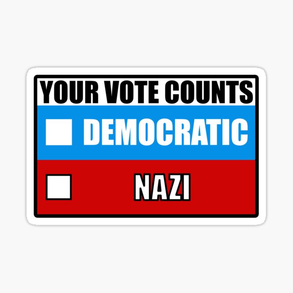 "Your Vote Counts" Sticker for Sale by mpodger | Redbubble