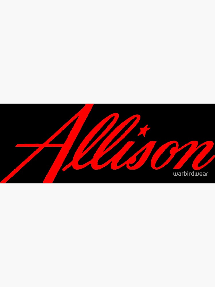 "Allison Engine Company Logo" Poster for Sale by warbirdwear | Redbubble
