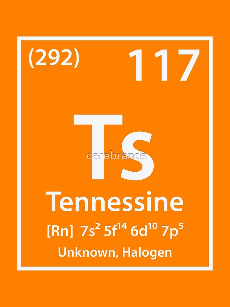 "Tennessine Element" Poster by cerebrands | Redbubble