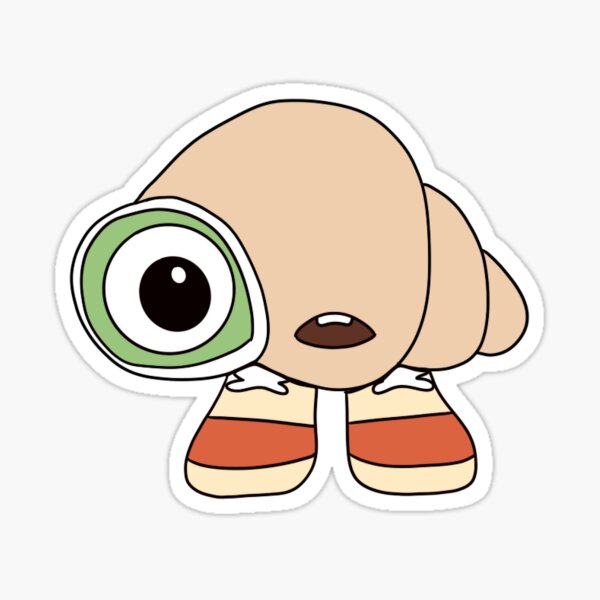 "Marcel the Shell with Shoes On" Sticker for Sale by bhermenze | Redbubble