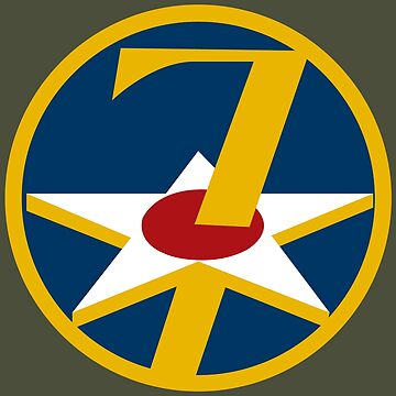 "7th Airforce Emblem" Essential T-Shirt for Sale by warbirdwear | Redbubble