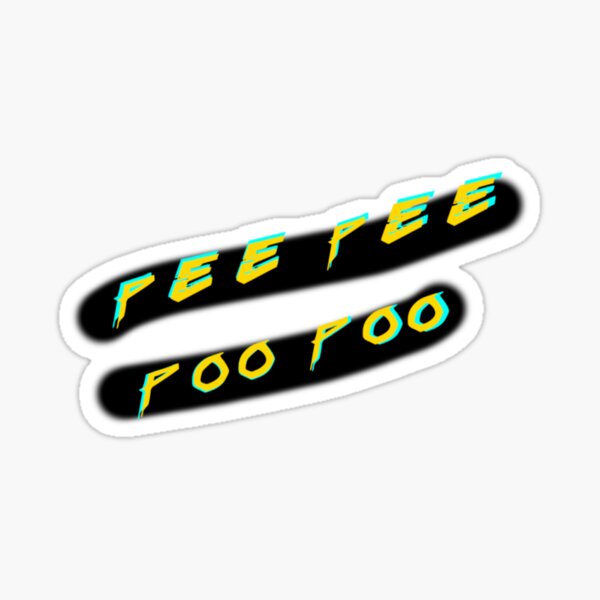 "pee pee poo poo" Sticker for Sale by mindworldz | Redbubble