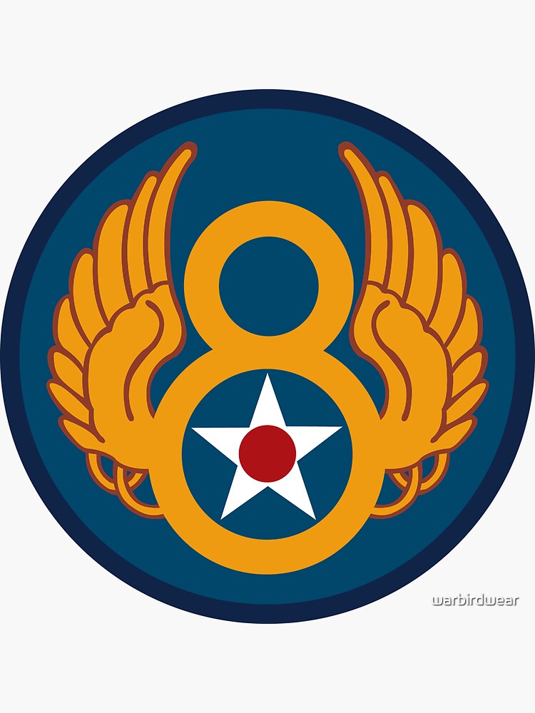 "8th Airforce Emblem " Sticker for Sale by warbirdwear | Redbubble