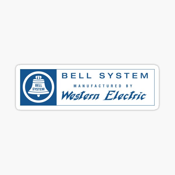 "Bell System Gear Tag" Sticker for Sale by telecomarchiver | Redbubble
