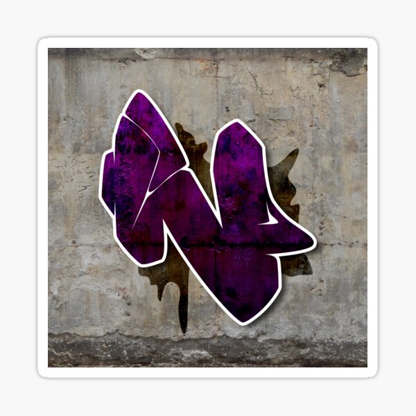 "N - Graffiti letter" Sticker for Sale by joax | Redbubble
