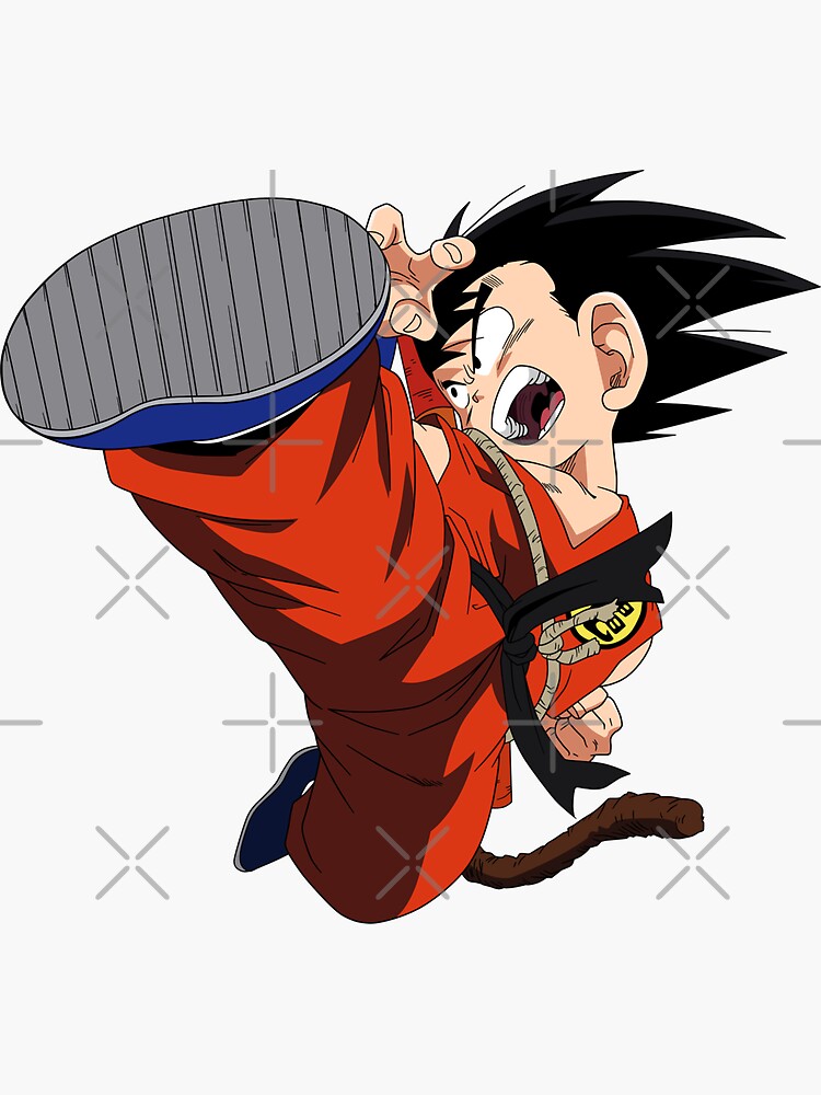 "Kid Goku" Sticker for Sale by spidi97 | Redbubble