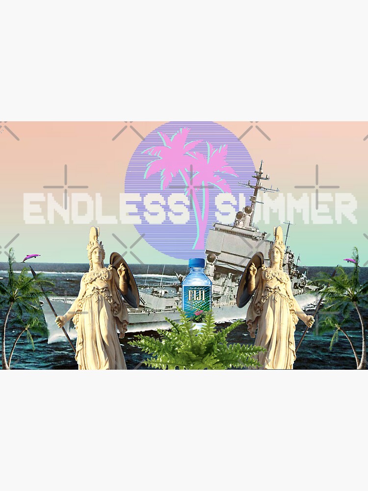 "Endless summer longbeach warwave." Sticker for Sale by Yoshiyuki1998 ...