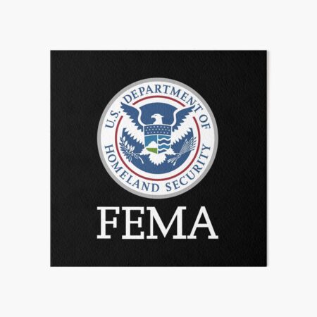 "FEMA FEDERAL EMERGENCY MANAGEMENT AGENCY LOGO" Art Board Print for ...