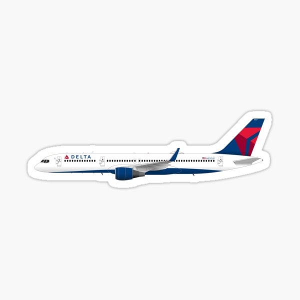 "Delta Air Lines Boeing 757-200" Sticker for Sale by CzechFloridaMan ...