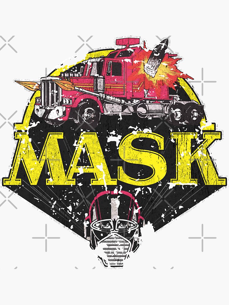 "M.A.S.K." Sticker by jacobcdietz | Redbubble