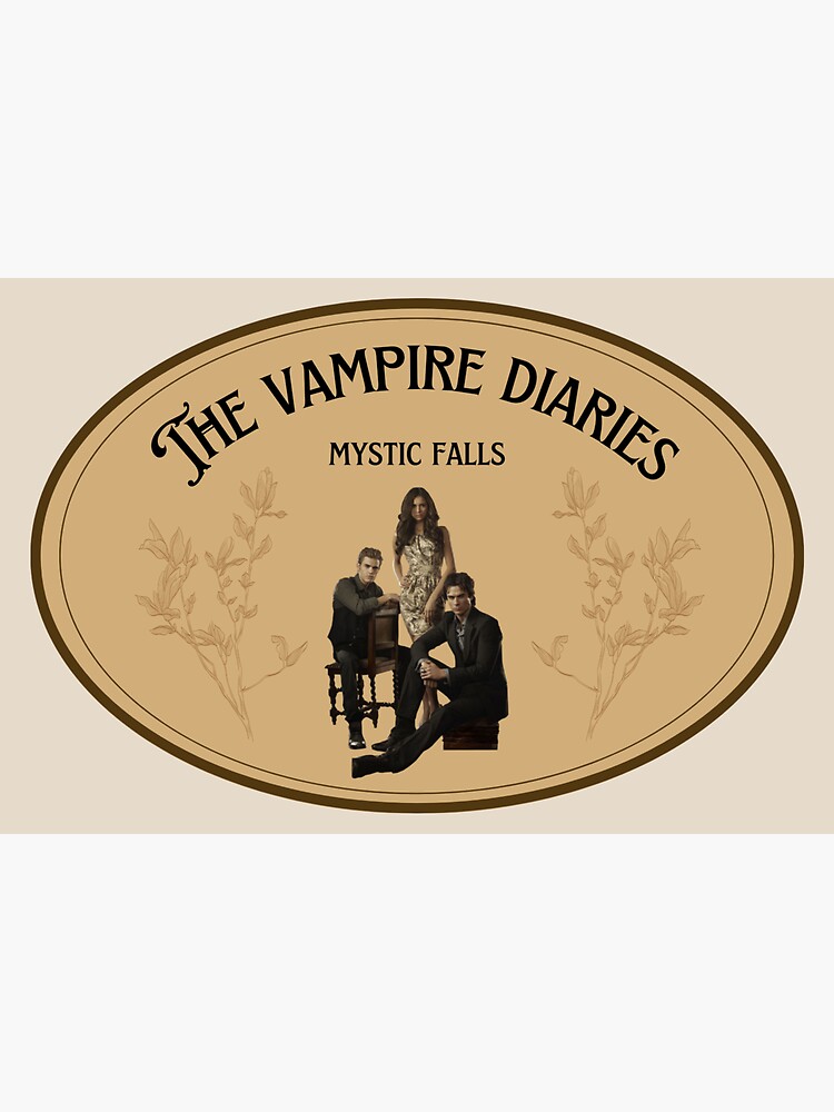 "Vampire Diaries Elena, Stefan and Damon" Sticker for Sale by ...