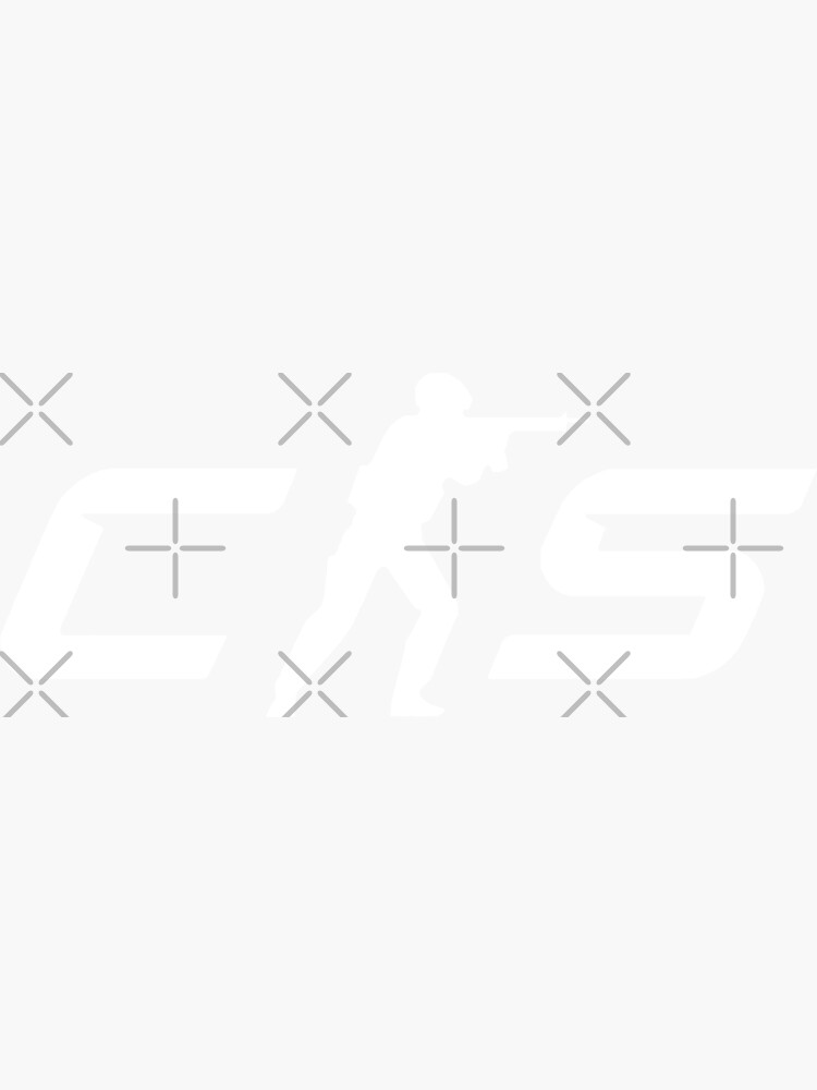 "Counter-Strike 2 Logo (White) (High Res) CS2" Sticker for Sale by ...