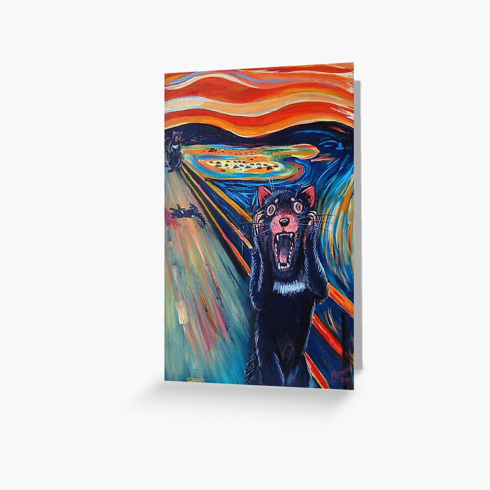 "The Scream" Greeting Card by SnakeArtist | Redbubble