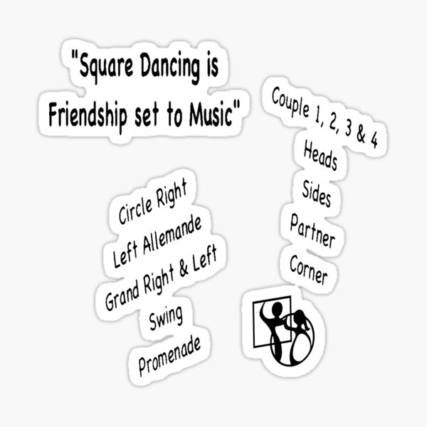 "Friendship Set To Music BLK" Sticker for Sale by DWHT71 | Redbubble
