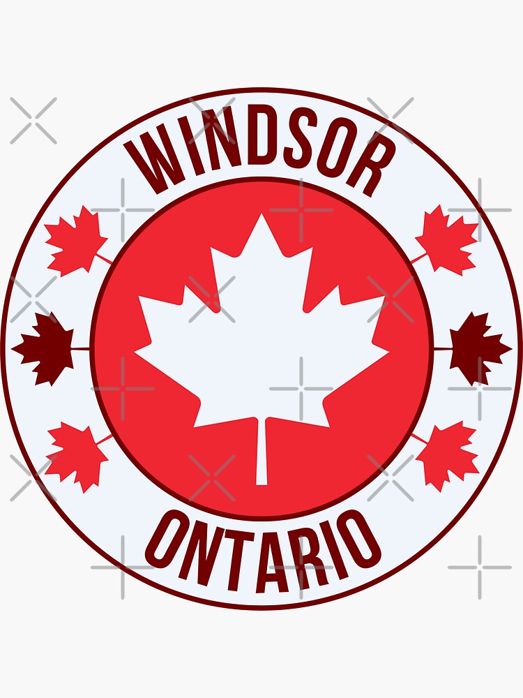 "Born and raised in Windsor, Canada" Sticker for Sale by Jobar-tino | Redbubble