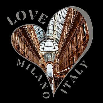 "Love Milano Italy" Sticker for Sale by Miki-artCRO | Redbubble