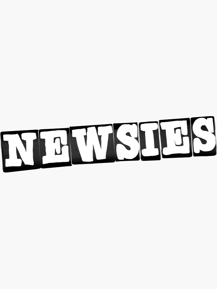 "Newsies Logo" Sticker for Sale by victoriarymer | Redbubble