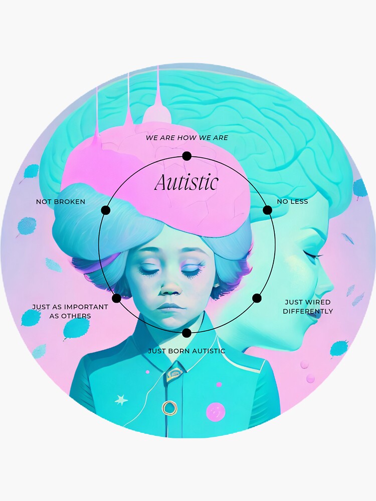 "Autistic Dream Girl all items" Sticker by AbyLilu | Redbubble