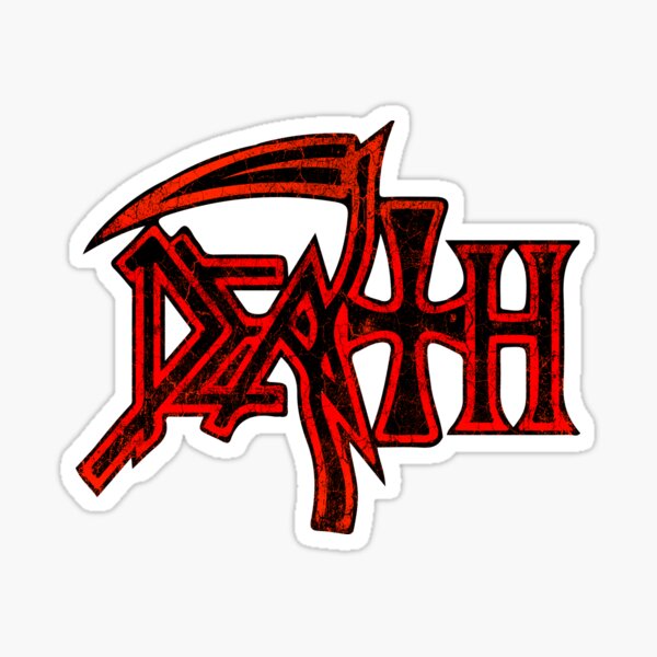 "Death Band Logo" Sticker for Sale by CineArtzz | Redbubble