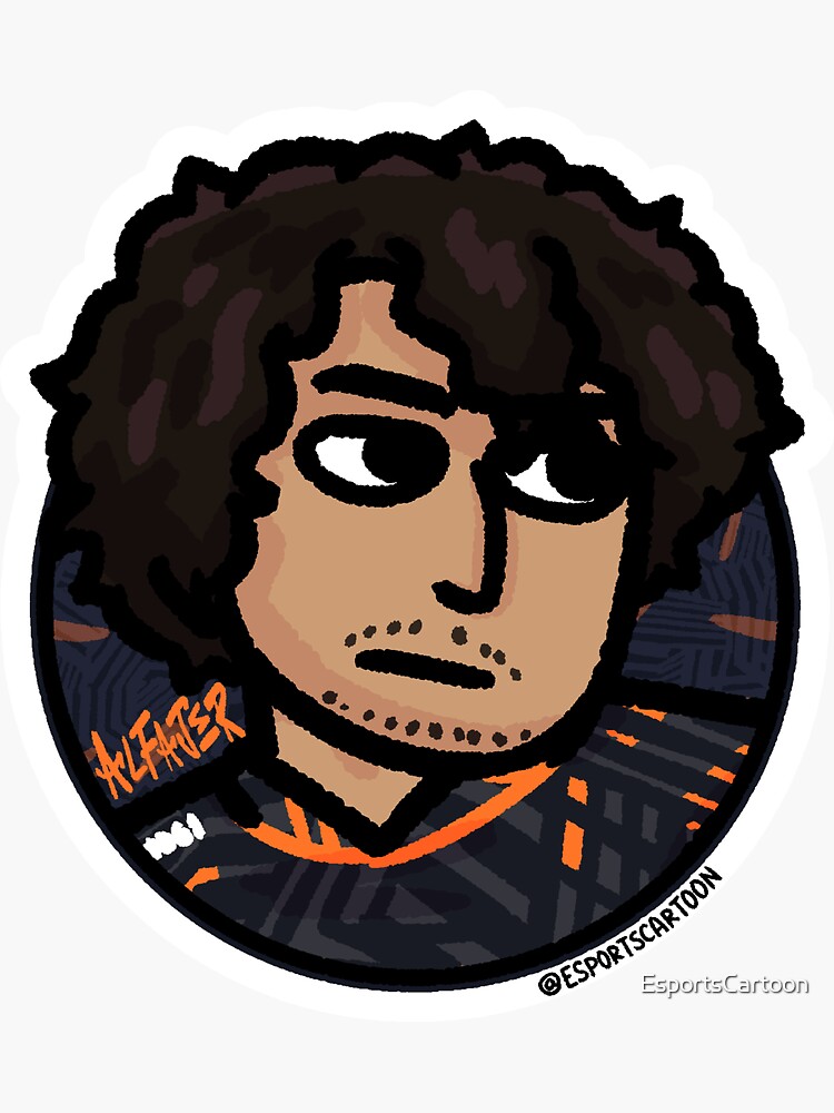 "2023 FNATIC ALFAJER" Sticker for Sale by EsportsCartoon | Redbubble