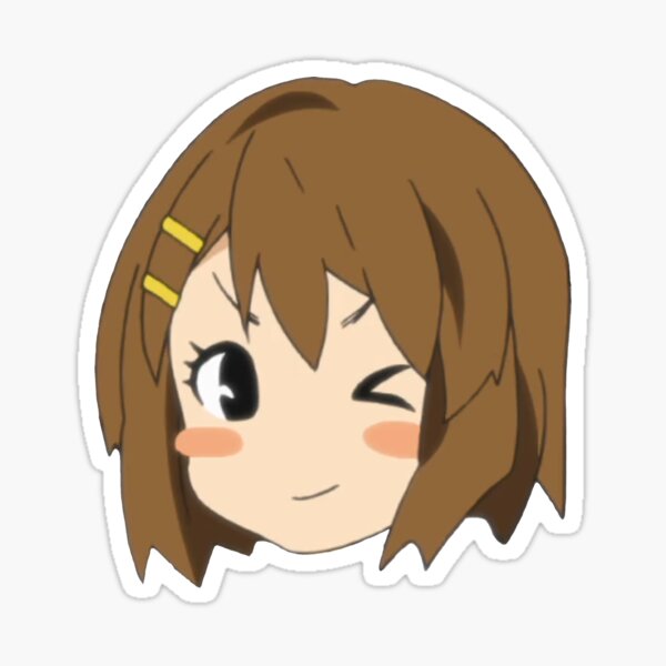 "Yui Hirasawa - K-On!" Sticker for Sale by Soowooper | Redbubble