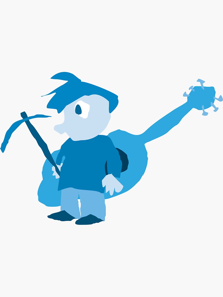 "Hard-Working Musician " Sticker by wampa-stompa | Redbubble