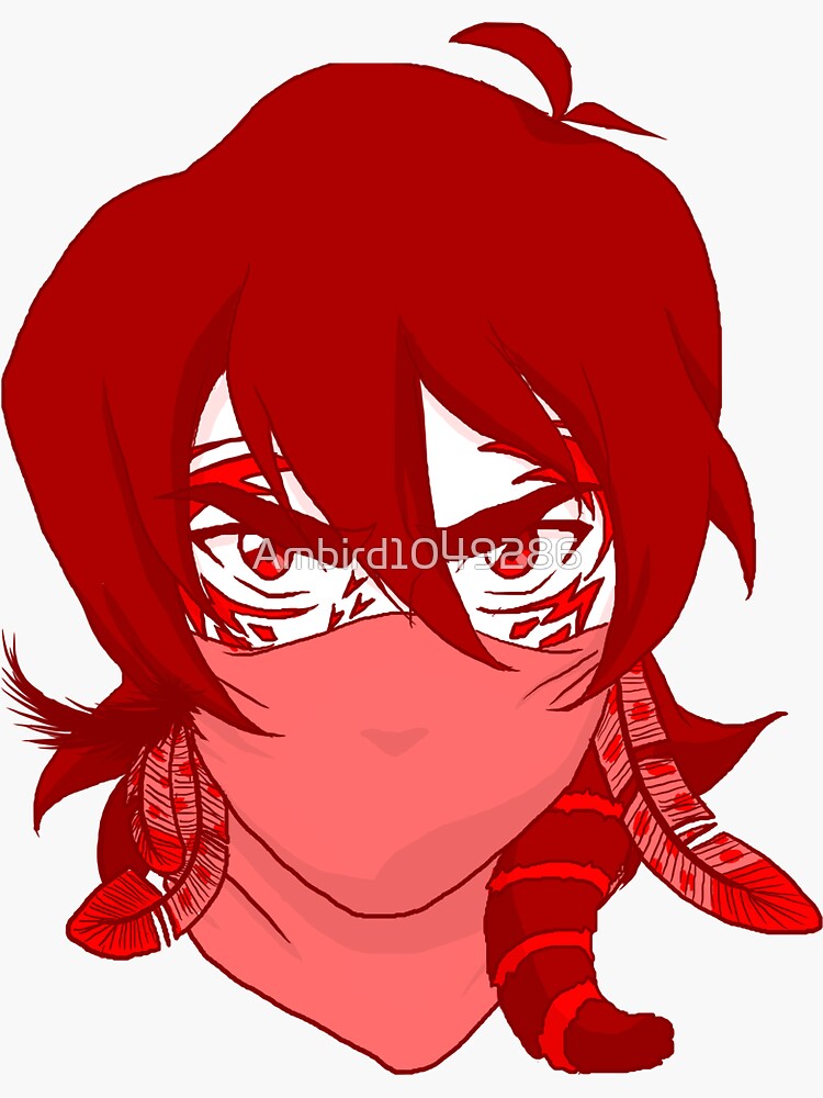 "Red Kogane" Sticker for Sale by Ambird1049286 | Redbubble