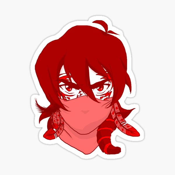 "Red Kogane" Sticker for Sale by Ambird1049286 | Redbubble