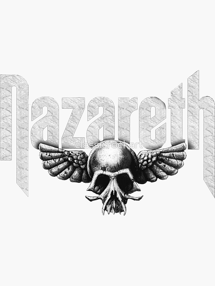 "Nazareth logo Scottish hard rock" Sticker for Sale by classicrockart ...