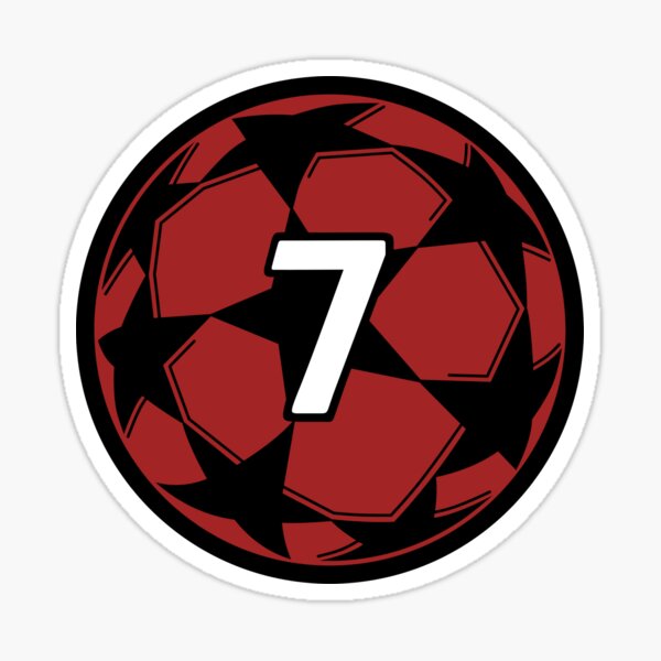 "New 7 ACM - Red Black" Sticker for Sale by Millustgfx | Redbubble