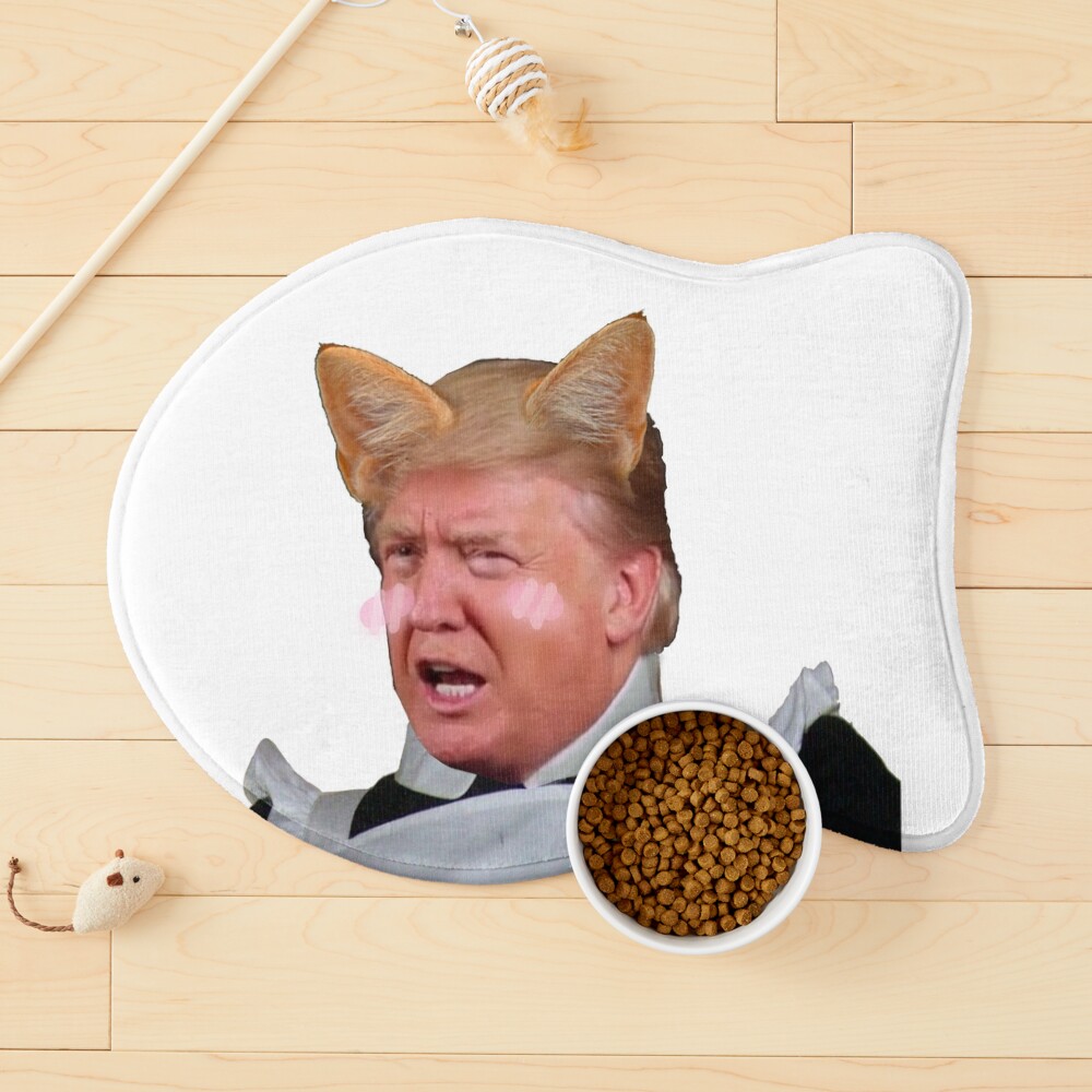 "catboy maid femboy donald trump no text" Sticker for Sale by ...