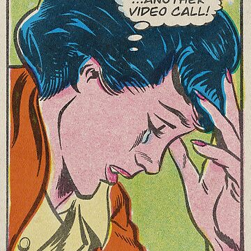 "Another Video Call comic panel" Sticker for Sale by MarkScicluna ...