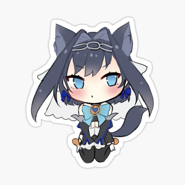 "Chibi Cute Anime Girl " Sticker for Sale by jolinapelfrey | Redbubble
