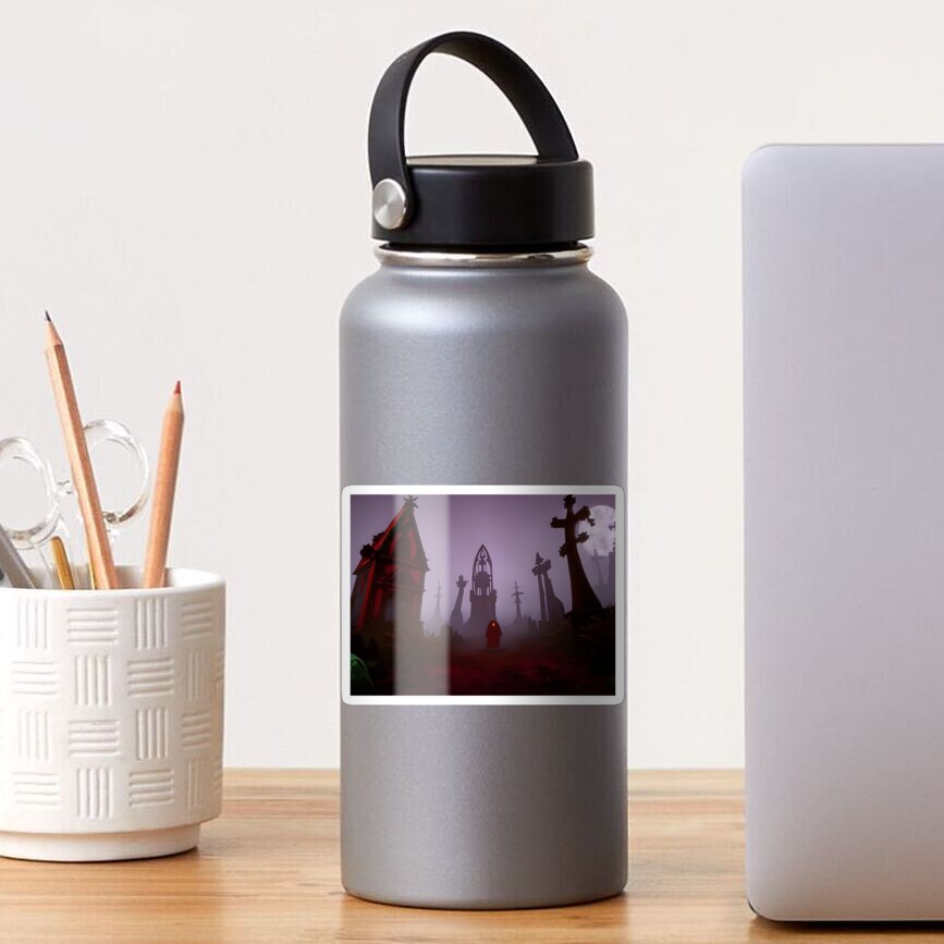 "Haunted Cemetery: The Specter's Domain" Sticker for Sale by ZarliaShop ...