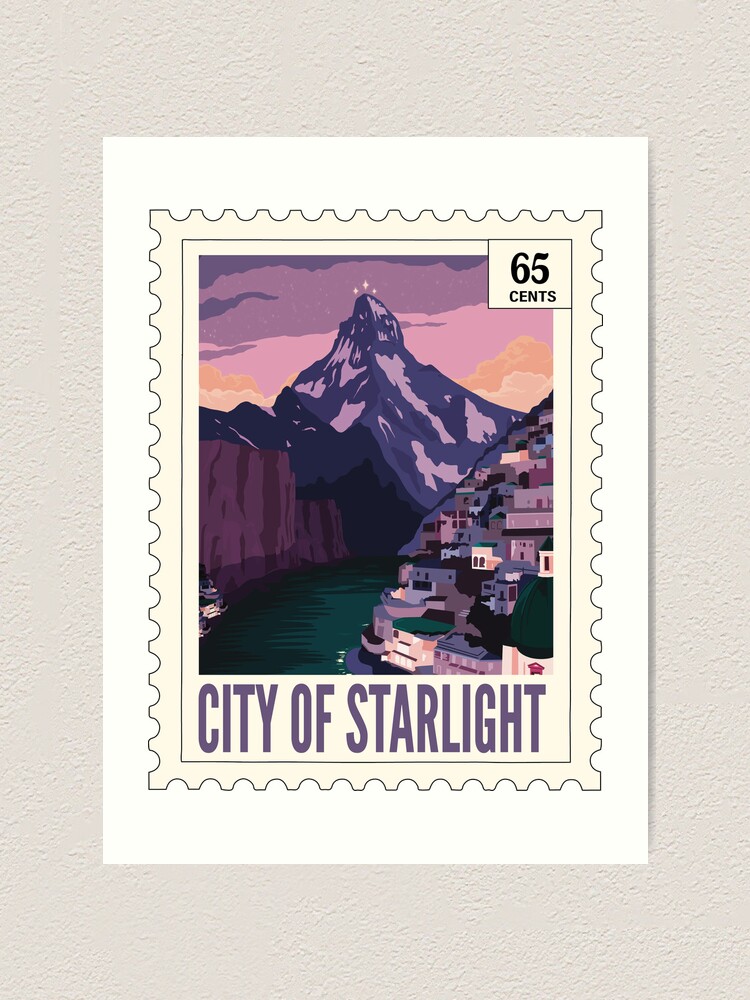 "Velaris Postage Stamp" Art Print for Sale by KRSDrawing | Redbubble
