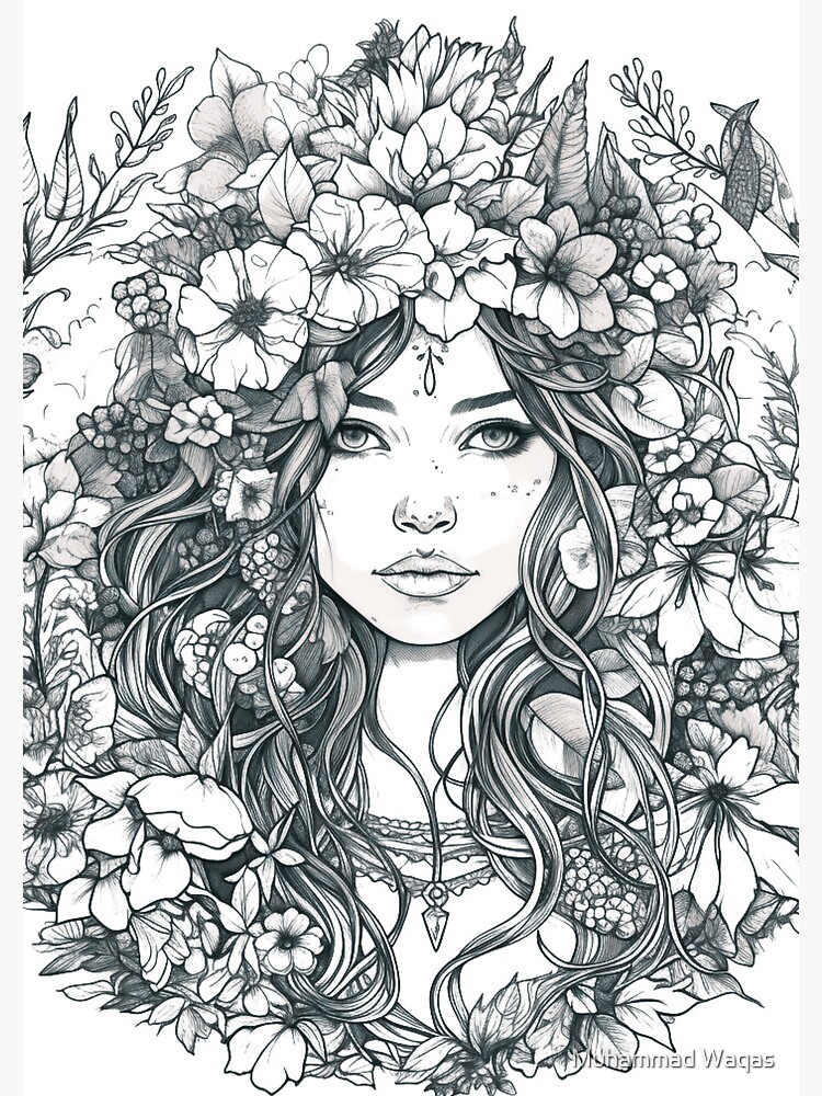 "illustration for an adult coloring" Journal for Sale by Muhammad Waqas ...