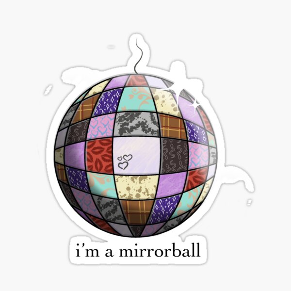 "Taylor Swift MIRRORBALL Folklore The Eras Tour Swiftie" Sticker for ...