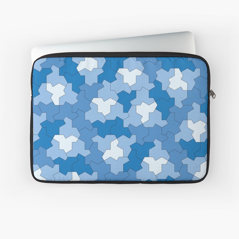 "Aperiodic Monotile Einstein Tiles, Einstein Shapes in Shades of Blue ...