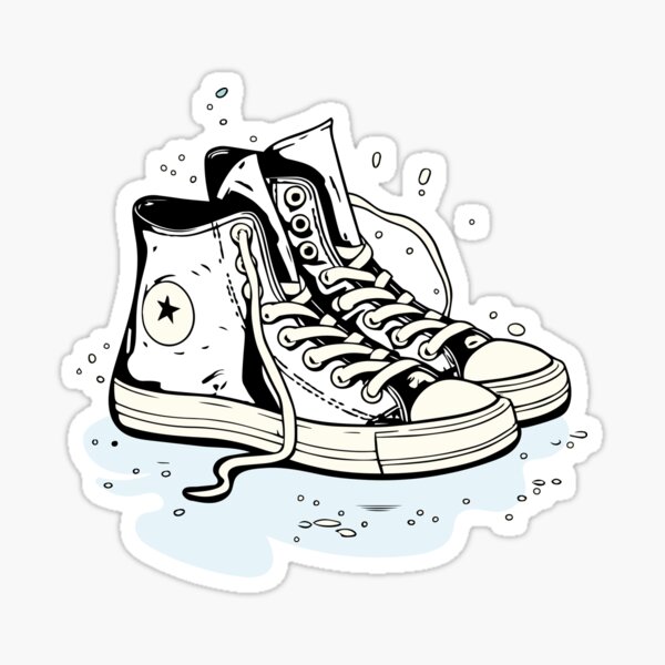 "Shoes full of water" Sticker for Sale by cptcarterprints | Redbubble