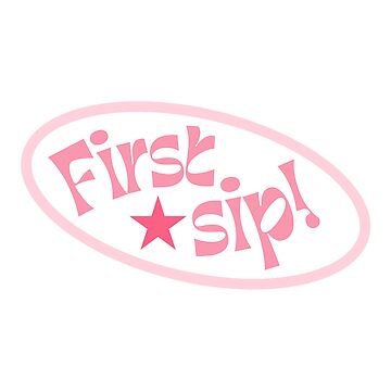 "First sip! sinjin drowning" Sticker for Sale by imbabyy | Redbubble