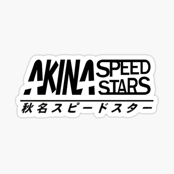 Akina speed stars sticker store